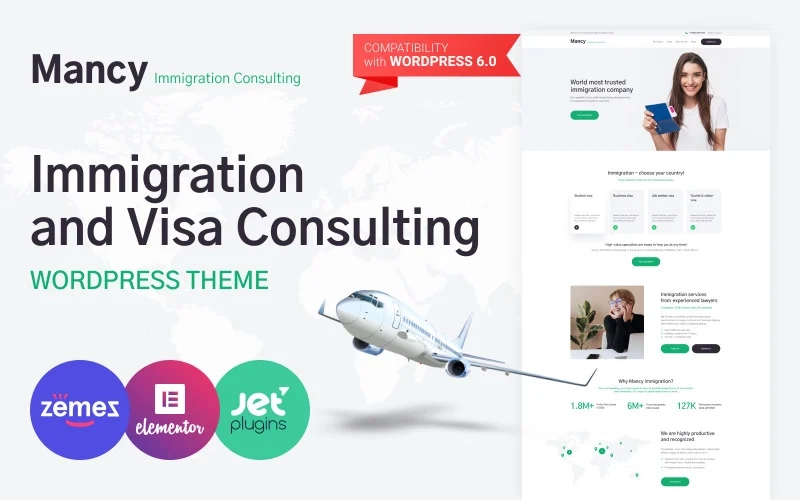 Mancy – Immigration and Visa Consulting WordPress Theme - Tuximap